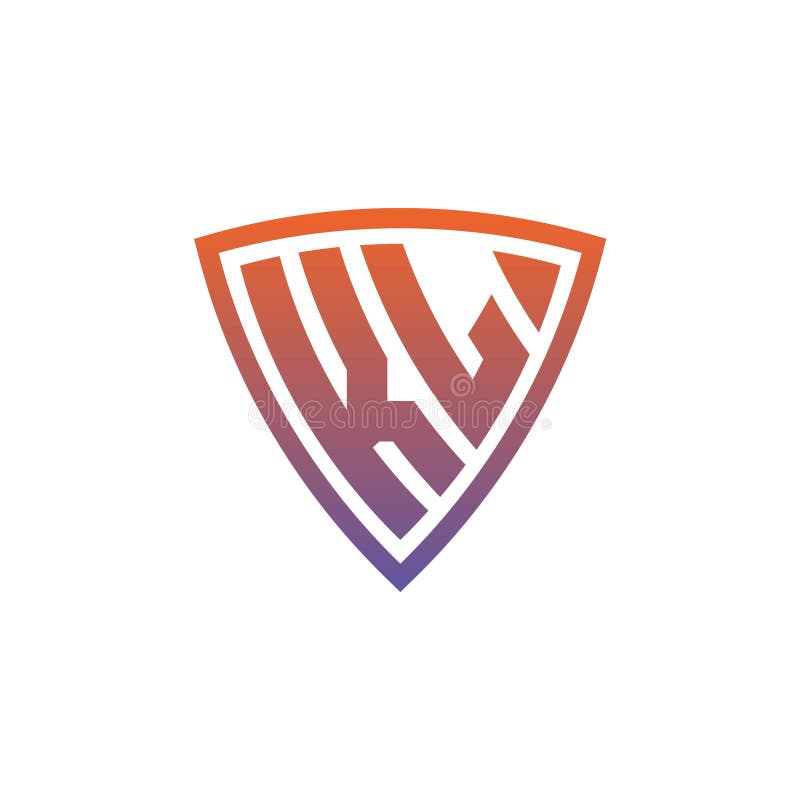 KL Logo Shield Monogram Gradient Style Design Stock Vector ... KL Logo Shield Monogram Gradient Style Design Stock Vector ...