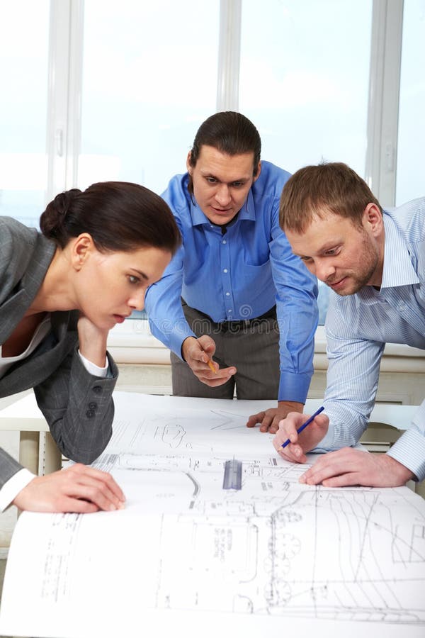 Klaar plan stock afbeelding. Image of wijfje, zaken, partner - 18342227