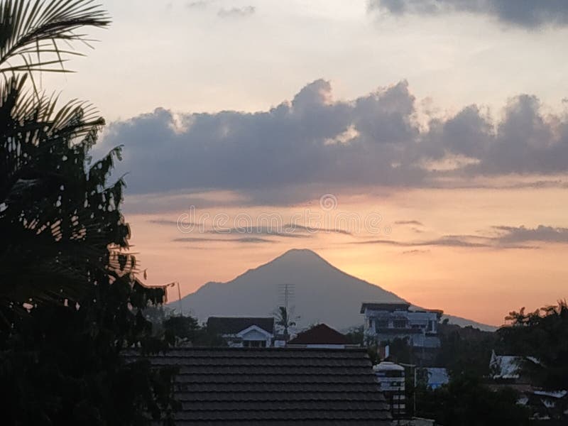 Klabat mountain stock photo. Image of klabat, siluet - 161119818