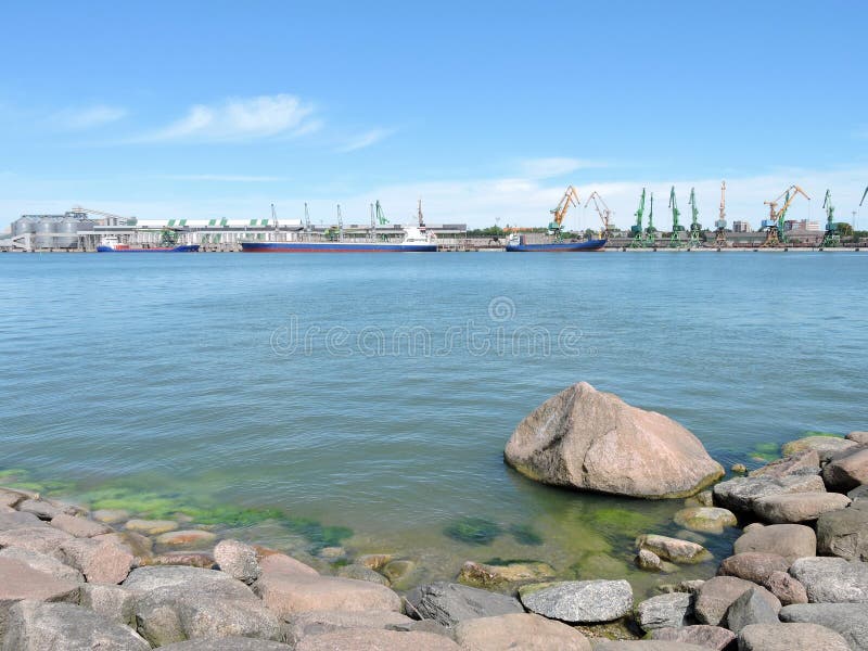 Klaipeda City Harbour, Lithuania Stock Photo - Image of stuff, klaipeda ...