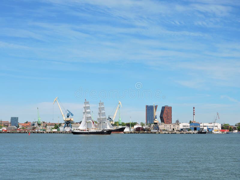 Klaipeda city harbour editorial photography. Image of klaipeda - 65381747