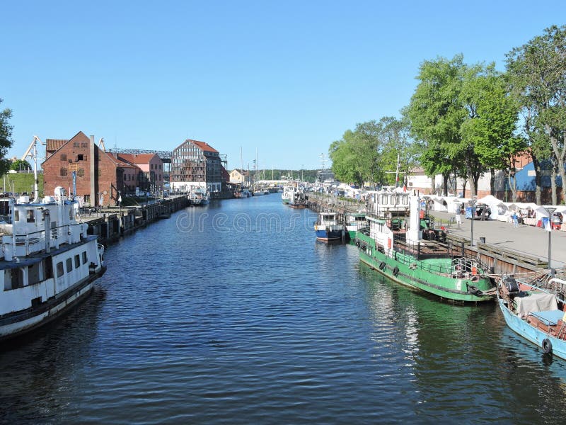 Klaipeda city, Lithuania editorial stock photo. Image of building ...