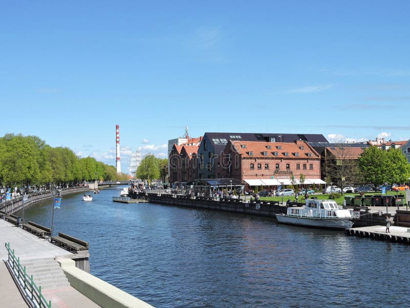 Klaipeda city, Lithuania editorial stock photo. Image of sailing - 54239228