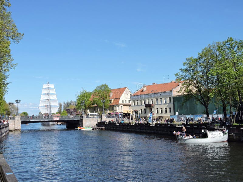 Klaipeda City Harbour, Lithuania Editorial Photo - Image of visiting ...