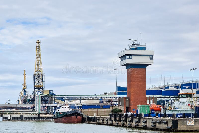 Klaipeda, Lithuania - September 10, 2022: Harbor with Buildings, Cranes ...