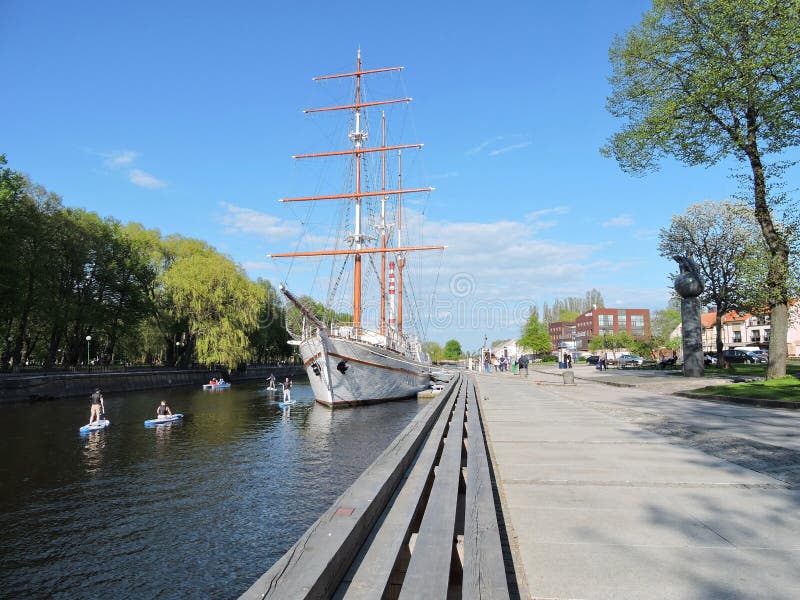 Klaipeda town, Lithuania editorial image. Image of landmarks - 71088200