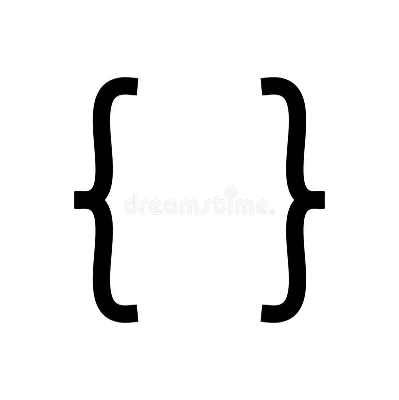 Gesetzte Vektorsammlung Der Klammer Stock Abbildung - Illustration von ...