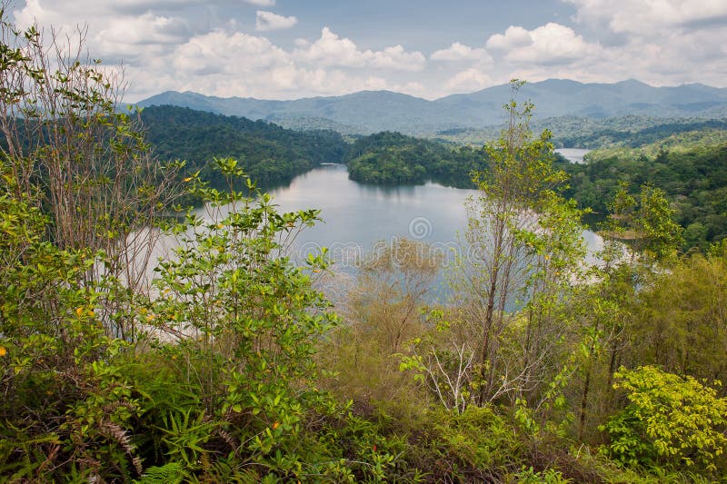 Klang Gates Dam As Seen from Tabur Hill Stock Image - Image of lake ...