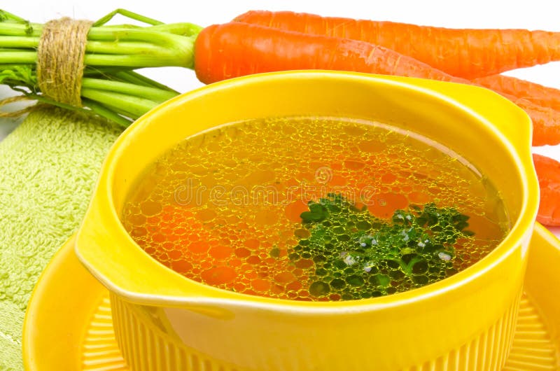 Klar buljong fotografering för bildbyråer. Bild av sunt - 23500527