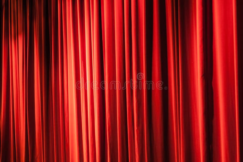 Klassiek rood gordijn stock afbeelding. Image of elegant - 47453325