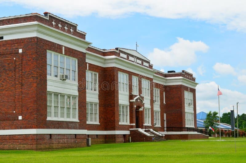 Klassieke Amerikaanse Middelbare School Stock Afbeelding - Image of ...