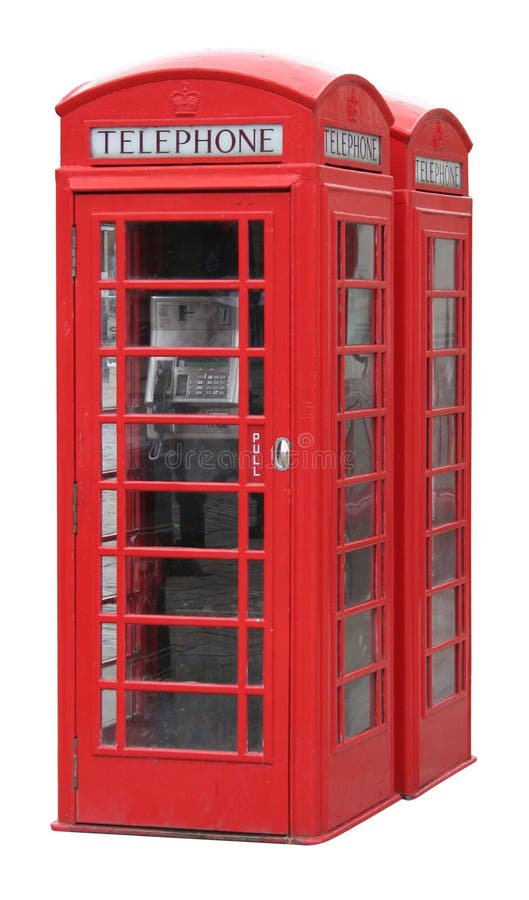 Klassieke Engelse Telefooncel Stock Afbeelding - Image of telefoon ...