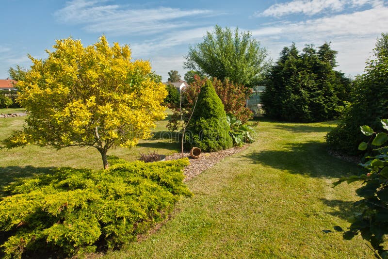 Klassieke Mooie Engelse Tuin Stock Foto - Image of landschap ...
