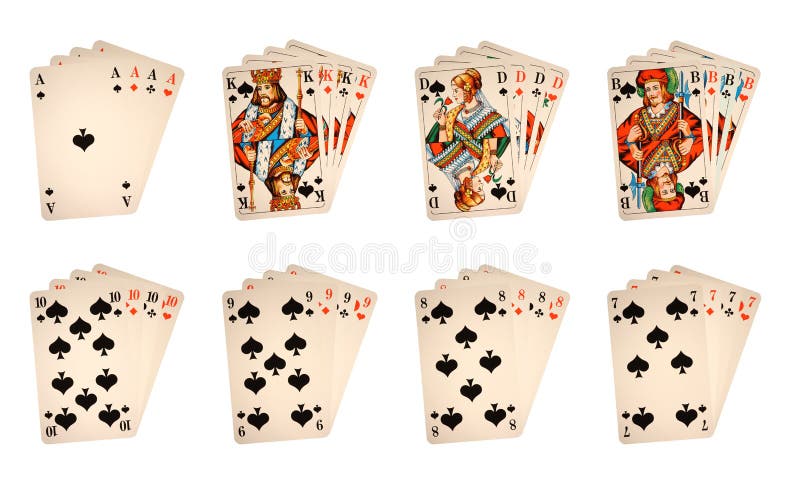 Klassische Spielkarten stockfoto. Bild von steckfassung - 18576372