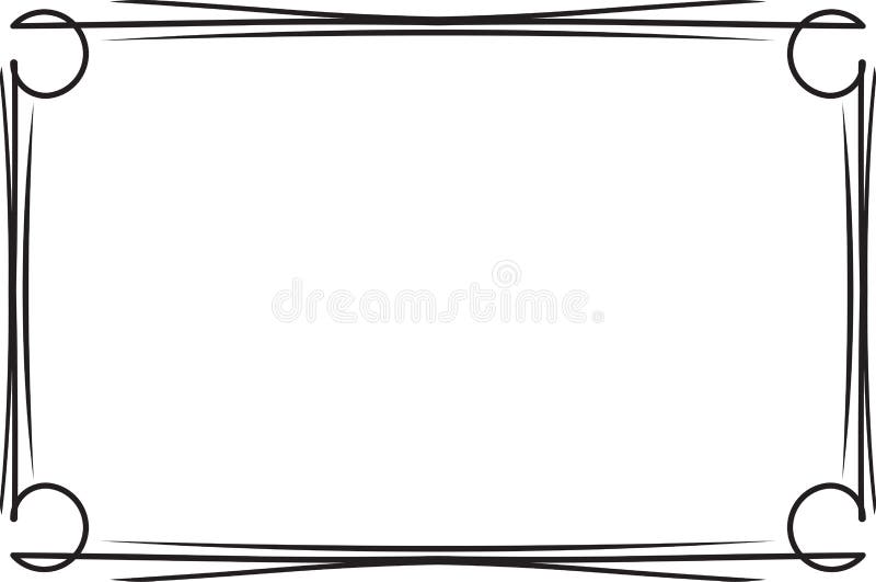 Klassischer Dekorativer Einfacher Schwarzer Rahmen Für Ihren Text, Menü ...