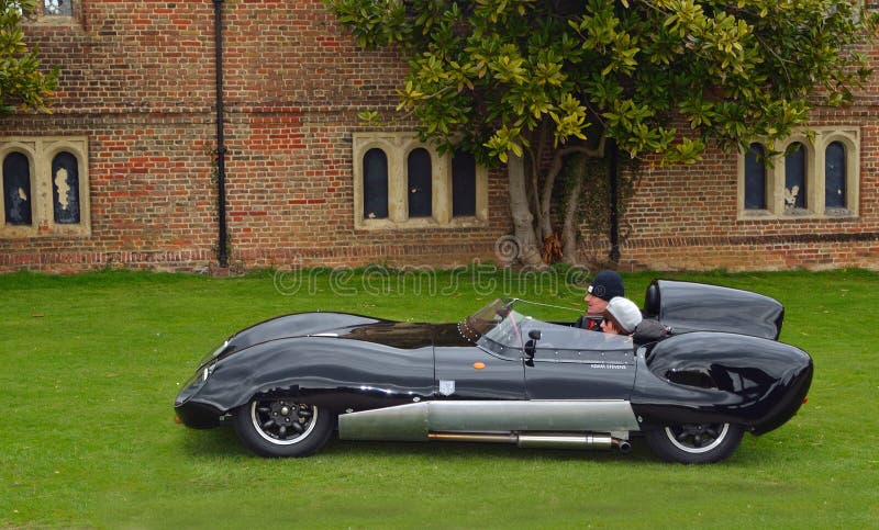 Klassischer Schwarzer Lotus-Rennwagen in Der Weinleseautosammlung ...