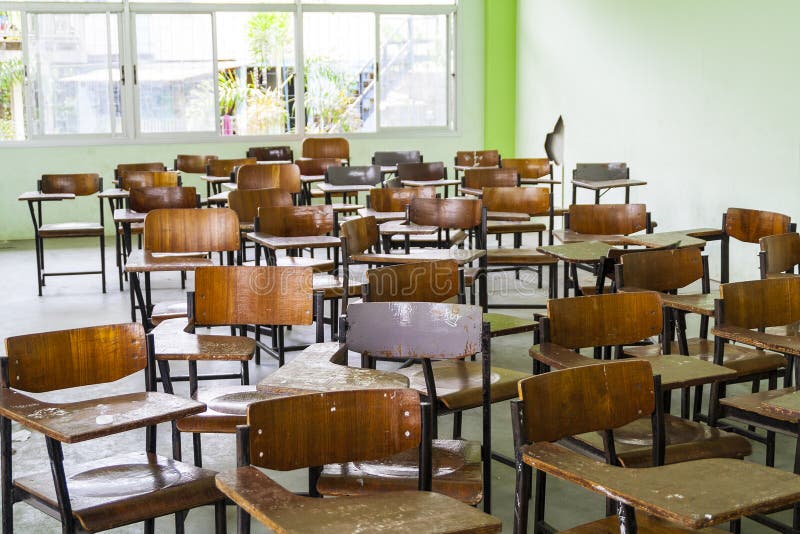 Tomt klassrum fotografering för bildbyråer. Bild av boaen - 52354235