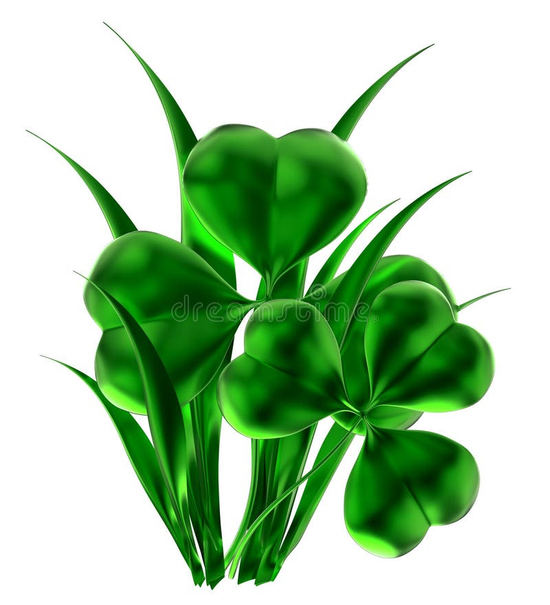 Klaver Als Symbool Van St. Patrick Dag Stock Illustratie - Illustration ...