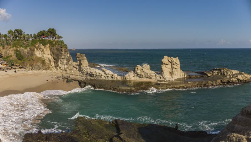 Aerial Shot of Klayar Beach Stock Photo - Image of summer, java: 123526414