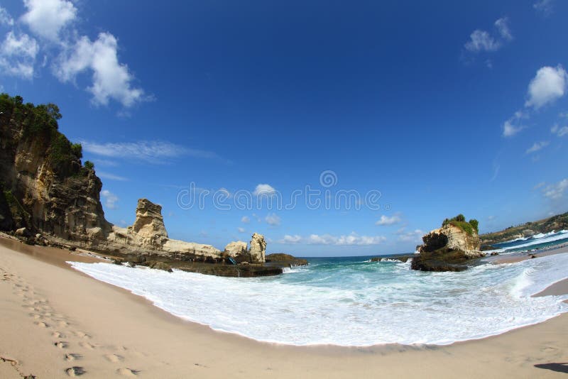 Klayar Beach East Java stock photo. Image of tourist - 43440184