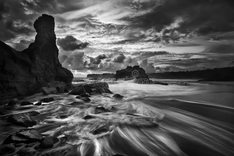 Klayar Beach of Pacitan East Java Indonesia Stock Image - Image of ...