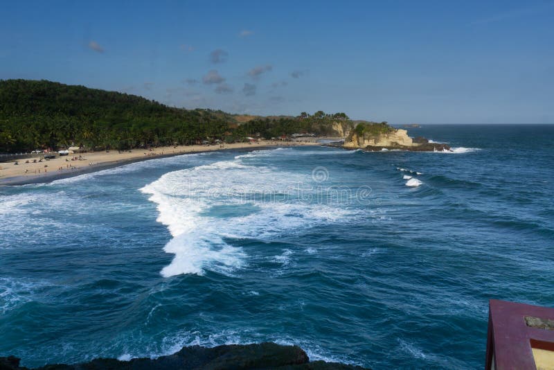 Pidakan Beach Pacitan East Java Indonesia Stock Image - Image of ...