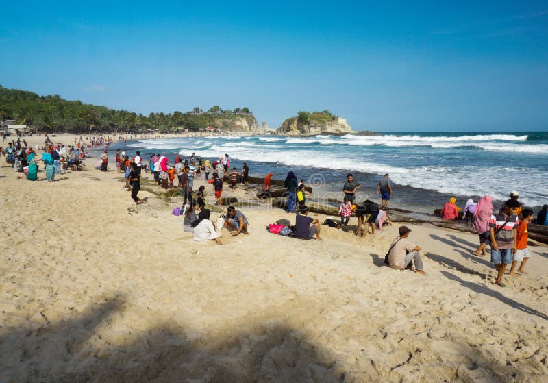 Klayar Beach Pacitan East Java Indonesia Stock Image - Image of water ...