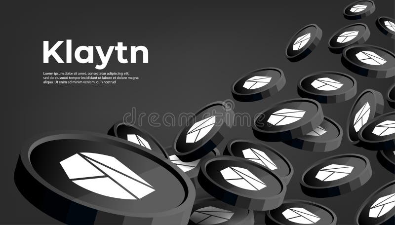 Klaytn KLAY Cryptocurrency Concept Banner Background Stock Vector ...