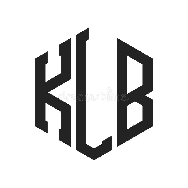 KLB Logo Design. Initial Letter KLB Monogram Logo Using Hexagon Shape ...