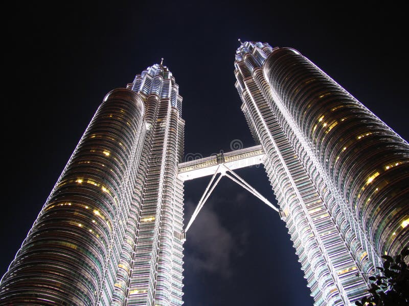 KLCC at Night, Kuala Lumpur, Malaysia Stock Image - Image of central ...
