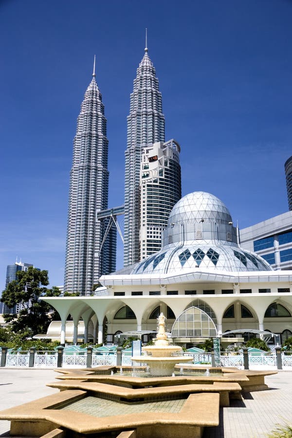 KLCC Mosque stock image. Image of muslim, islamic, petronas - 4149471