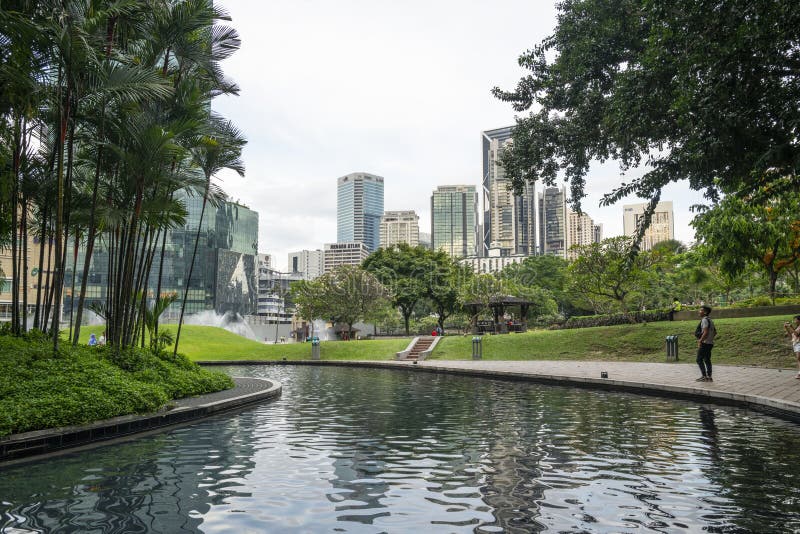 KLCC park in Kuala Lumpur editorial photo. Image of kuala - 138147976