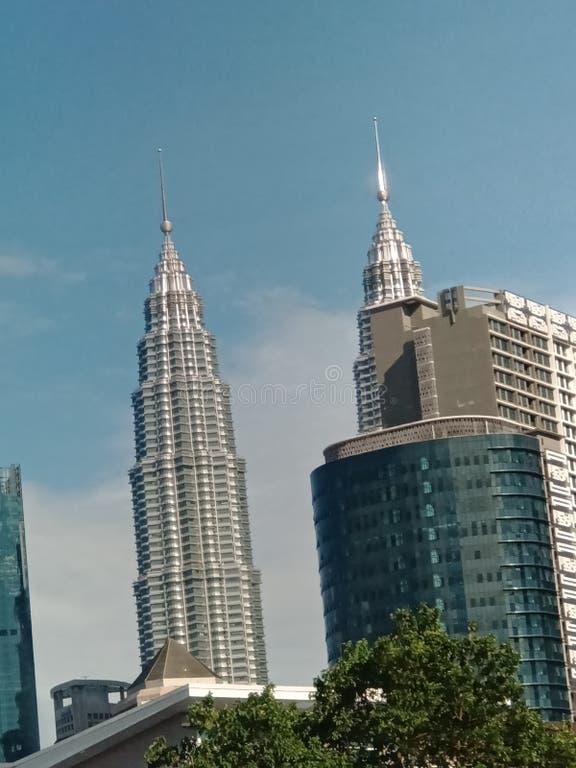 KLCC Tower by side stock photo. Image of camera, tower - 245249318