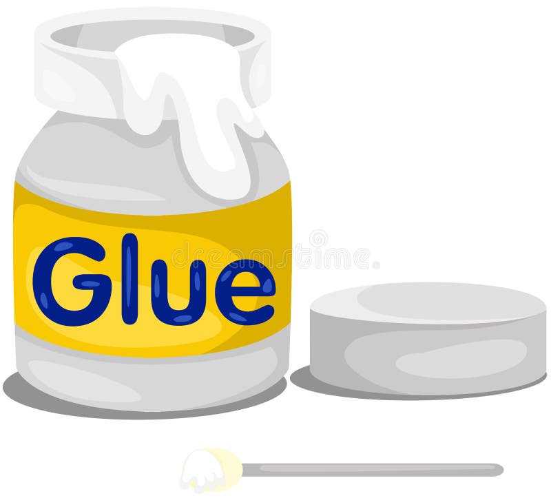 Flasche Der Kleber-Illustration Vektor Abbildung - Illustration von ...