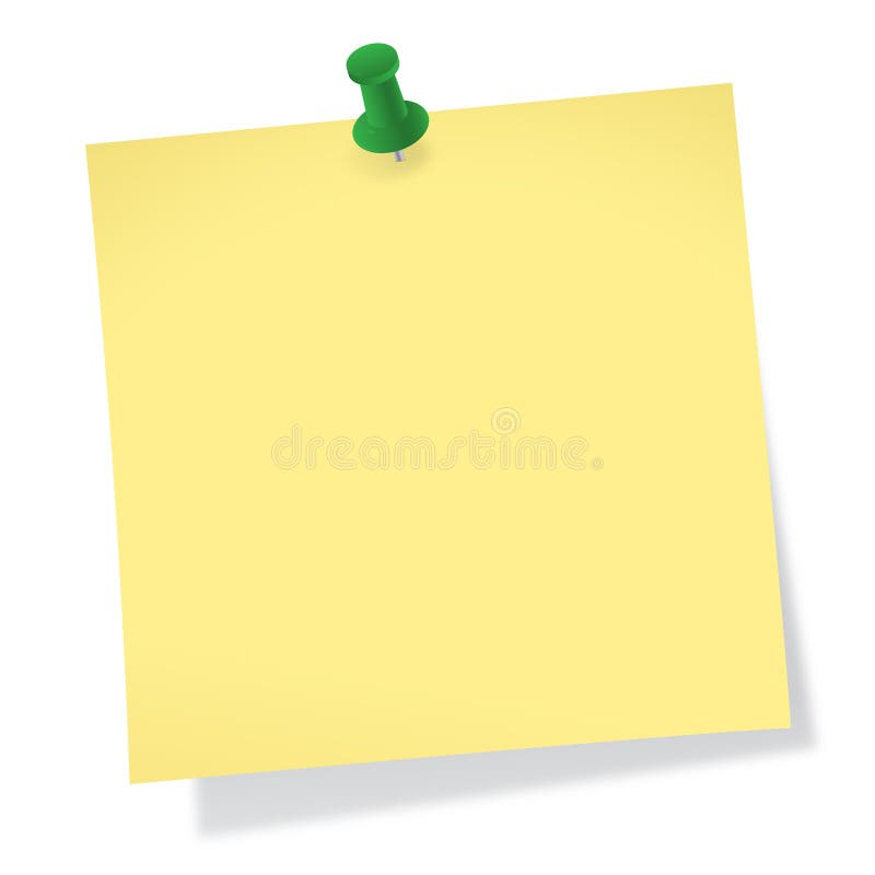 Klebrige Anmerkung vektor abbildung. Illustration von exemplar - 27698179