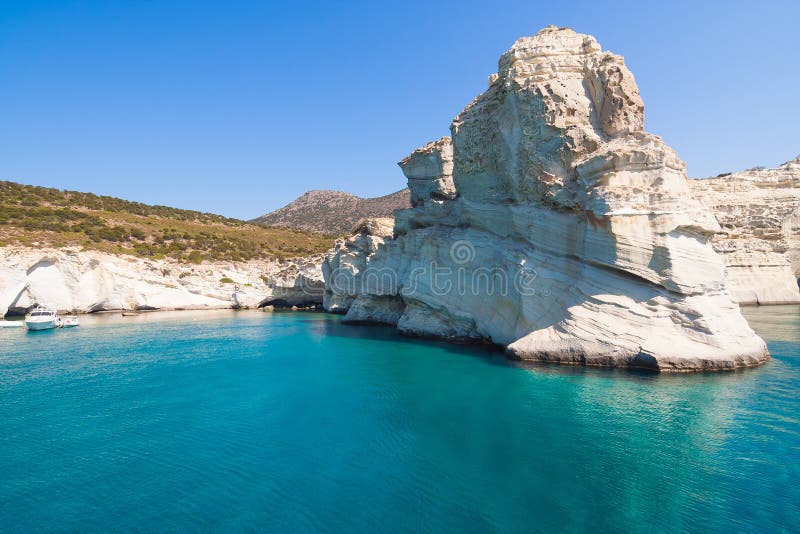 Kleftiko Cliffs, Milos Island, Cyclades, Greece Stock Image - Image of ...