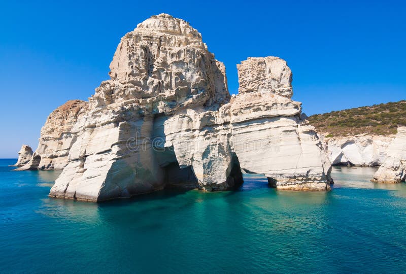 Kleftiko Cliffs, Milos Island, Cyclades, Greece Stock Photo - Image of ...