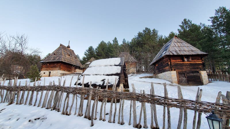 Klein Dorp Met Een Open Museum in Het Dorp Stock Foto - Image of ...
