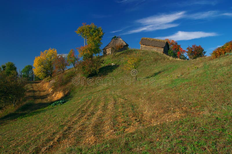 Klein Dorp in Rhodopes-berg, Bulgarije Stock Foto - Image of bulgarije ...