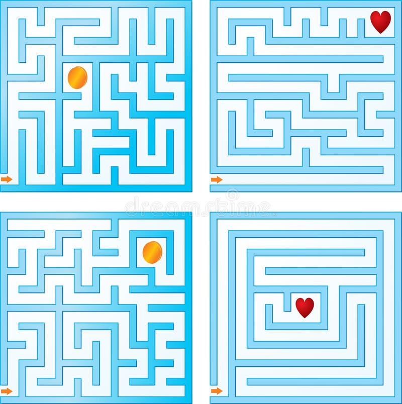 Kleines Labyrinth stock abbildung. Illustration von entdeckung - 9295519