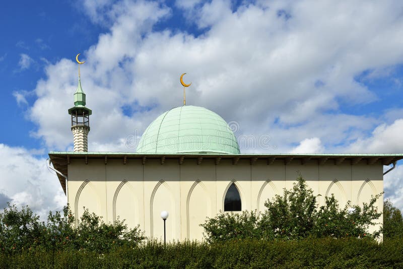 Moschee In Der Kleinstadt Von Inkkal Im Hohen Atlas Von Marokko ...