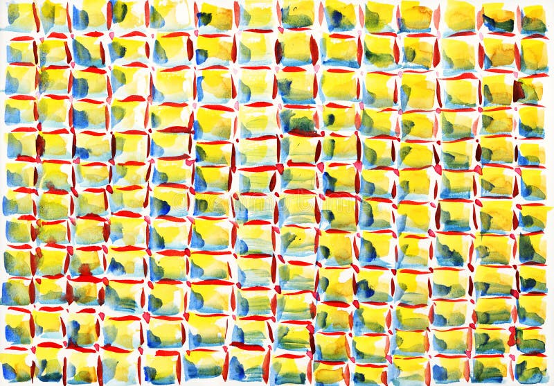 Kleine Quadrate stock abbildung. Illustration von aquarell - 53934016