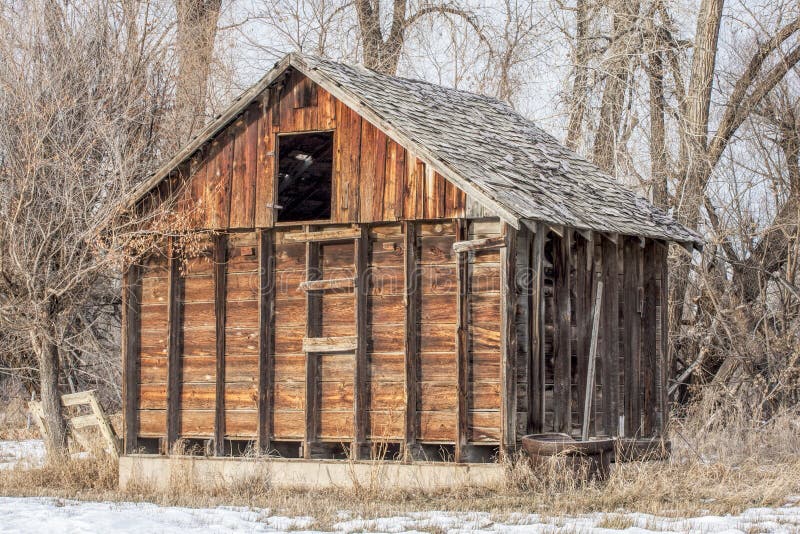 Rustikaler Scheunenholzhintergrund Stockfoto - Bild von korn, holz ...