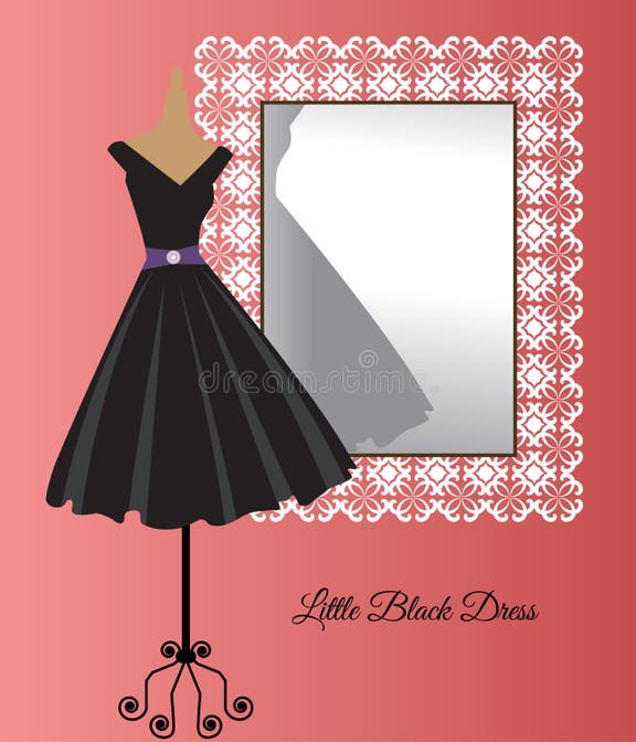 Kleine Schwarze vektor abbildung. Illustration von cocktail - 32338449