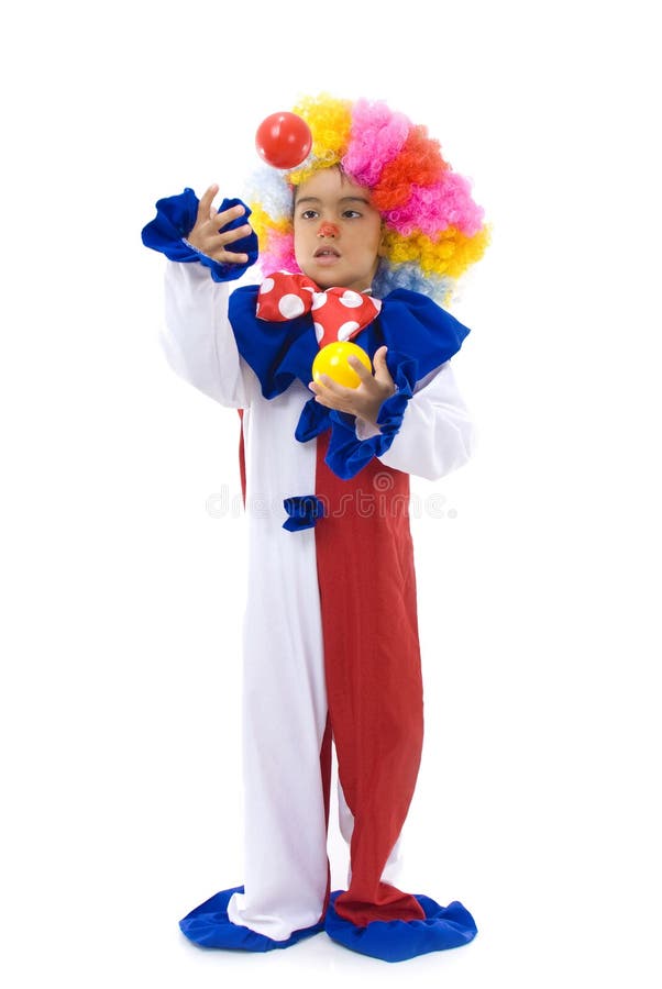 Clown stockbild. Bild von komisch, clown, zicklein, gesicht - 12205985