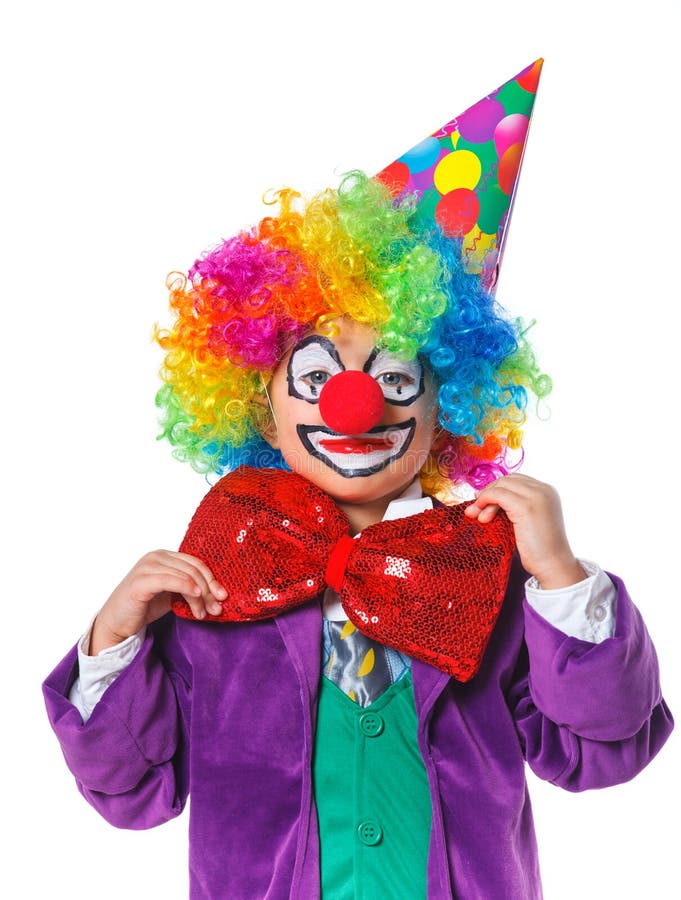 Kleiner Clown stockbild. Bild von kostüm, farbe, bunt - 38153815
