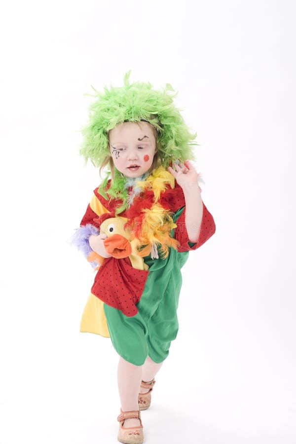 Kleiner Clown III stockfoto. Bild von kind, glücklich - 4286274
