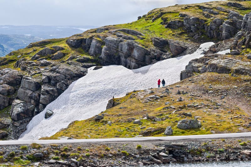 Gletscher in Norwegen - Nationalpark Jostedalsbreen in Briksdalen V ...