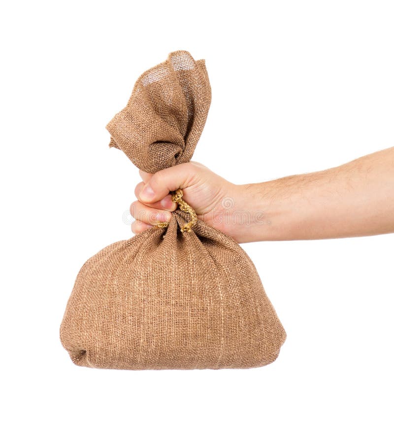 Kleiner Sack stockfoto. Bild von material, geldtasche - 29456392