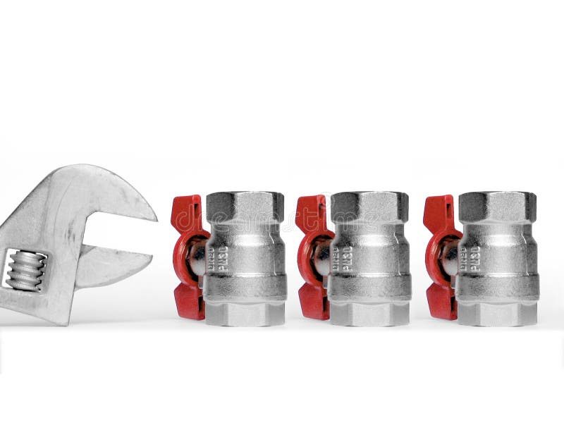 Klep stock foto. Image of nikkel, sleutel, klep, water - 2593802